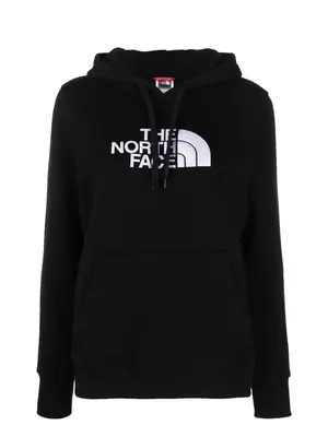 The North Face Embroidered-logo Cotton Hoodie - Black