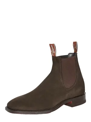R.m. Williams Suede Boots - Chocolate