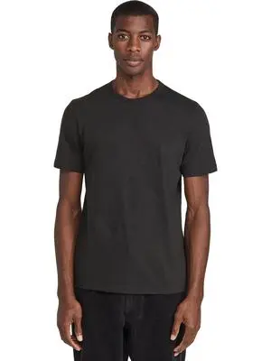 Theory Essential Cosmos Slub Cotton Tee - Black