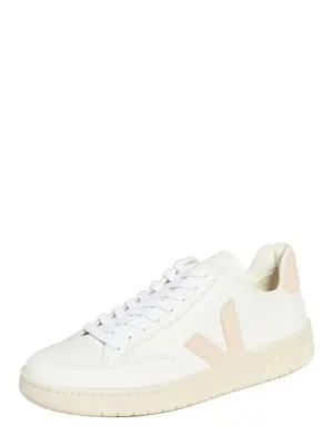 VEJA V-12 Leather Sneakers - Extra White/sable
