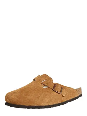 BIRKENSTOCK Boston Shearling Clogs - Mink Natural