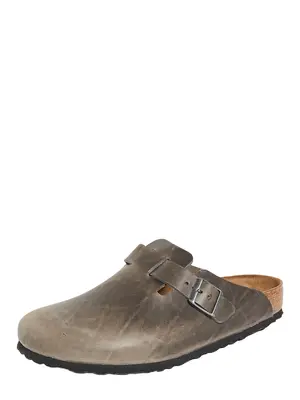 BIRKENSTOCK Boston Soft Footbed Clogs - Iron