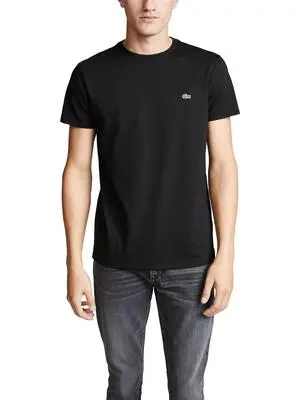 Lacoste Crew Neck Pima Cotton Jersey T-shirt - Black