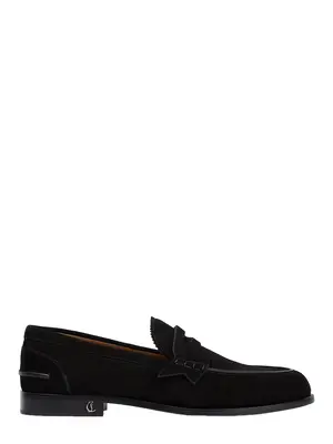 CHRISTIAN LOUBOUTIN Suede Loafers - Black