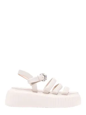 Agl Strap-design Platform Sandals - Neutrals