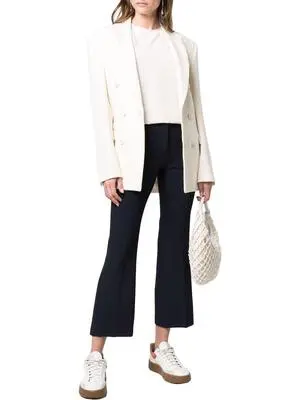 Seventy Cropped Tailored Trousers - Blue