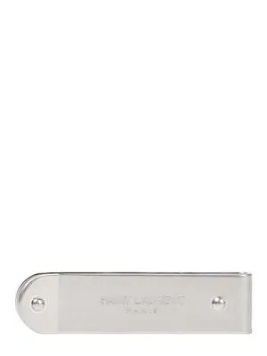 Saint Laurent Metal Money Clip - Silver