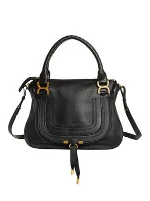 Chloé Chloé Medium Marcie Leather Satchel Black