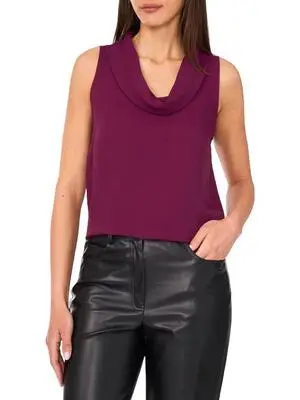 Vince Camuto Vince Camuto Cowl Neck Sleeveless Blouse Pickled Beet