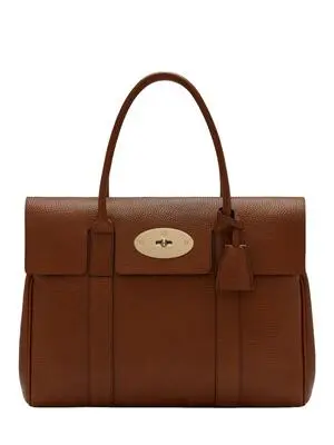 Mulberry Bayswater Grained Leather Satchel - Oak