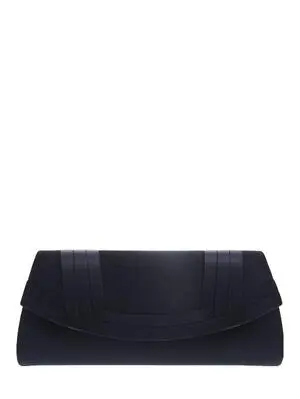 Nina Nina Avis Pleated Classic Clutch Navy Noble Satin