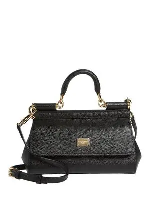 Dolce & Gabbana Small Sicily East West Leather Satchel - 80999 Nero
