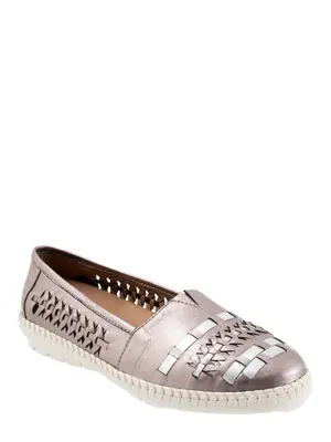 Trotters Trotters Rory Woven Flat Pewter Metallic