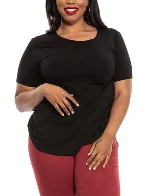 SLINK JEANS Crewneck Pocket T-shirt - Black