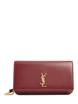 Saint Laurent Monogram Phone Shoulder Bag - Rouge Merlot