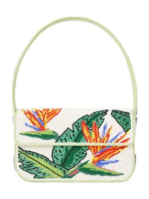 Staud STAUD Tommy Beaded Shoulder Bag Birds Of Paradise