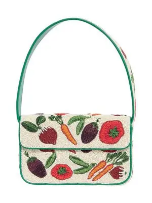 Staud Tommy Beaded Shoulder Bag - Crudite