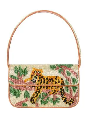 Staud STAUD Tommy Beaded Shoulder Bag Jungle Leopard