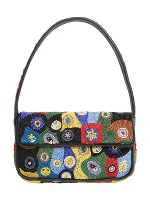 Staud STAUD Tommy Beaded Shoulder Bag Millefiori Black