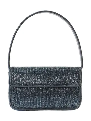 Staud STAUD Tommy Beaded Shoulder Bag Navy