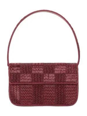 Staud STAUD Tommy Beaded Shoulder Bag Pinot