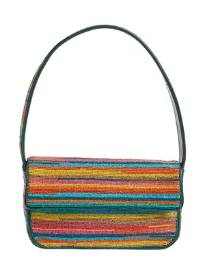 Staud STAUD Tommy Beaded Shoulder Bag Sunset Stripe/ Coastal