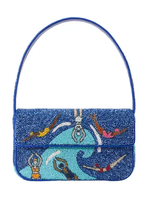 Staud STAUD Tommy Beaded Shoulder Bag Swimmers