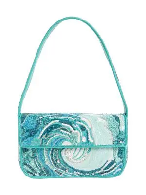 Staud STAUD Tommy Beaded Shoulder Bag Tidal Wave