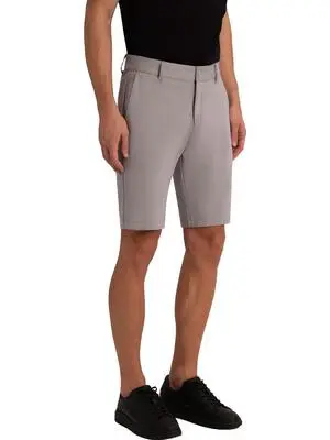 Bugatchi Knit Bermuda Shorts - Platinum