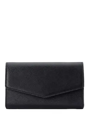 OLGA BERG Faux Leather Envelope Clutch