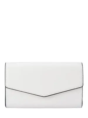OLGA BERG Faux Leather Envelope Clutch