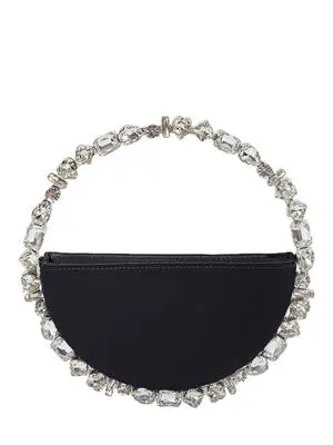 L’ALINGI Eternity Crystal Top Handle Bag Black