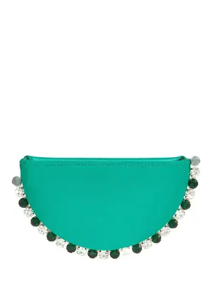L’ALINGI Eternity Crystal Top Handle Bag Emerald Green