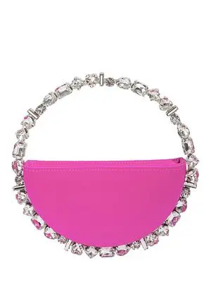 L’ALINGI Eternity Crystal Top Handle Bag Hot Pink