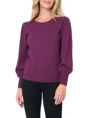 GIBSONLOOK Blouson Sleeve Sweater - Raisin