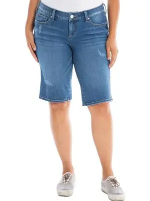 SLINK JEANS Denim Bermuda Shorts - Frances