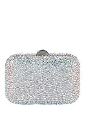 OLGA BERG Casey Hot Fix Crystal Clutch - Aurora