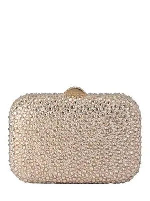 OLGA BERG Olga Berg Casey Hot Fix Crystal Clutch
