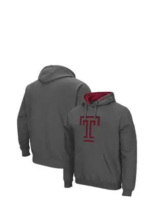COLOSSEUM Temple Owls Arch And Logo Pullover Hoodie - Charcoal