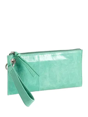 Hobo HOBO 'Vida' Leather Clutch Mint