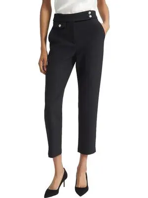 Veronica Beard Renzo Cropped Trousers - Black
