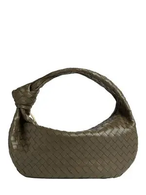 Bottega Veneta Jodie Leather Hobo Bag - 3228 Cypress-gold