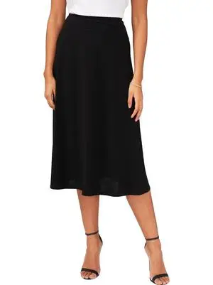 Chaus Abstract Printed Midi Skirt Black