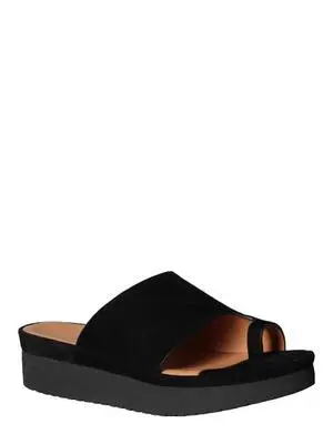 L'AMOUR DES PIEDS Ahlina Platform Sandal - Black