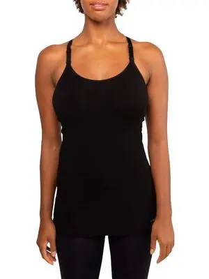 MODERN ETERNITY Modern Eternity Racerback Nursing Tank Black