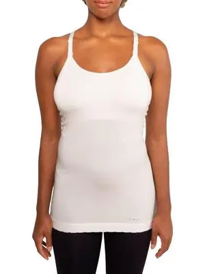 MODERN ETERNITY Racerback Nursing Tank - Eggshell