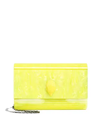 Kurt Geiger Kurt Geiger London Party Eagle Drench Clutch Yellow
