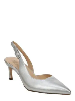 27 EDIT NATURALIZER 27 EDIT Naturalizer Felicia Slingback Pointed Toe Pumps Silver