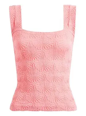 Free People Free People Love Letter Floral Knit Camisole Confetti