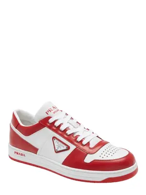 Prada Prada Downtown Logo Low-Top Sneakers Bianco Lacca